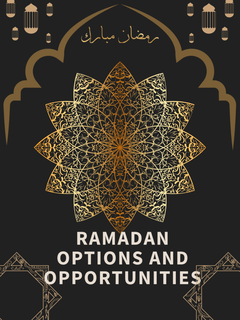 Ramadan Reflections: Options and Opportunities | Muslim Perspectives